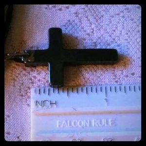 Jewelry | Vintage Hematite Cross Bugle Bead Necklace | Poshmark